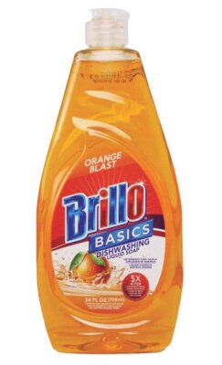 Brillo Basics Dishwashing Liquid (Package May Vary) Pack of24Oz (Orange ...