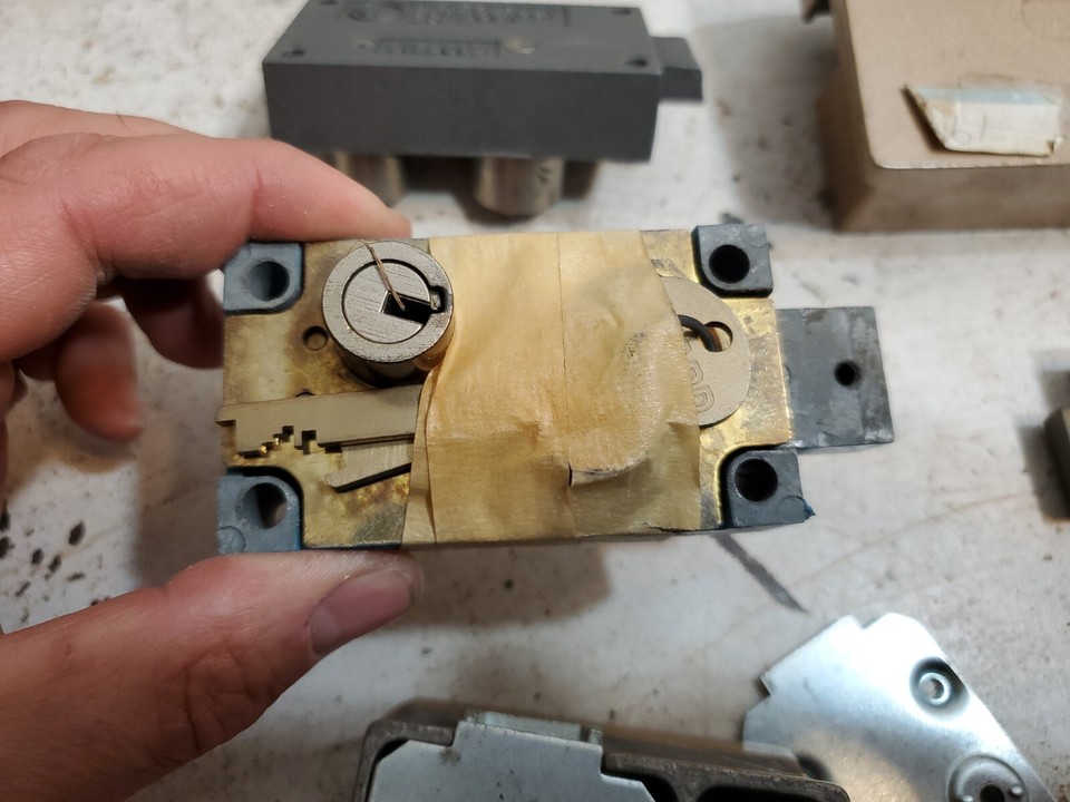 Mosler, diebold, sargent & greenleaf safety deposit box lock parts ...