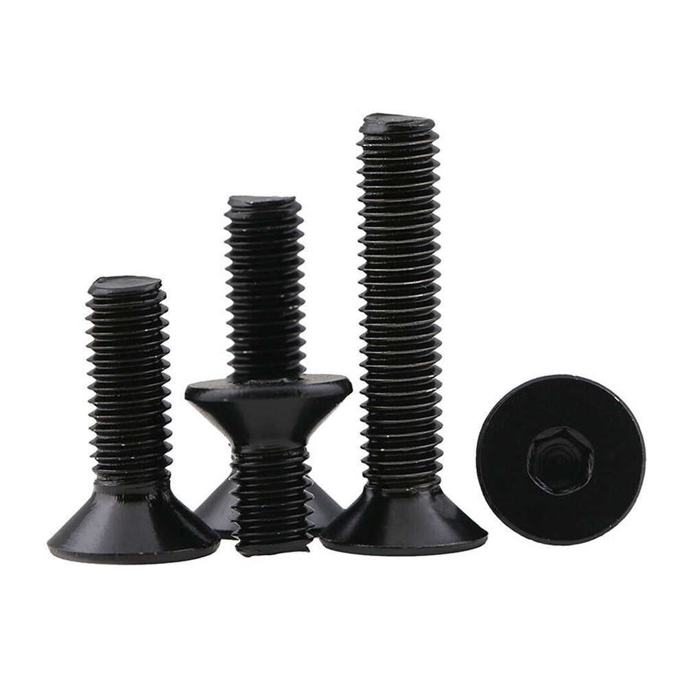 Black A2 Stainless Steel Socket Counter Sunk Screws Allen Key Bolts M3 ...