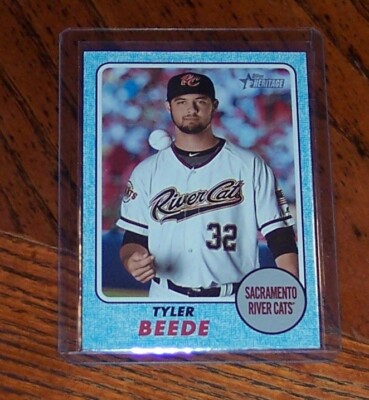 2017 Topps Minor League Heritage #185 Tyler Beede RC Blue Rookie # 07/ ...