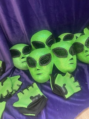 Alien Style Masks And Fingerless Gloves | eBay UK