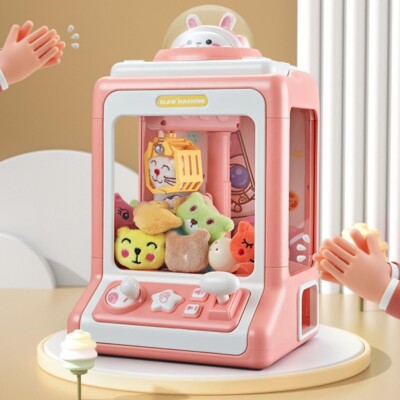 Mini Electronic Arcade Claw Machine Kids Grabber Machine with Lights ...