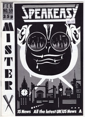 SPEAKEASY #59 Feb 1986 Mister X Bill Marks VORTEX Int UK USA Comic News ...