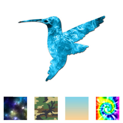Hummingbird Bird Flying - Decal Sticker - Multiple Patterns & Sizes ...