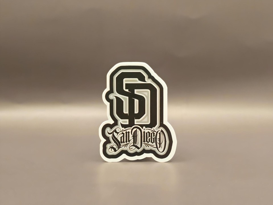 San Diego Padres Inspired Stickers Baseball Vinyl Decals SD 619 Friar ...