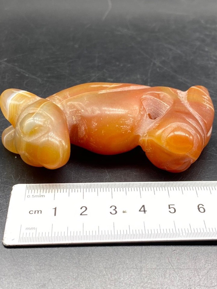 Unique Old carnelian stone carved beast statuette | eBay