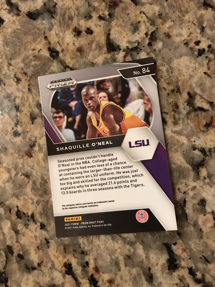 2021 PANINI PRIZM DRAFT PICKS SHAQUILLE O’NEAL # 84 CARD | eBay