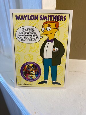 Waylon Smithers 1994 The Simpsons Skybox Comics | eBay