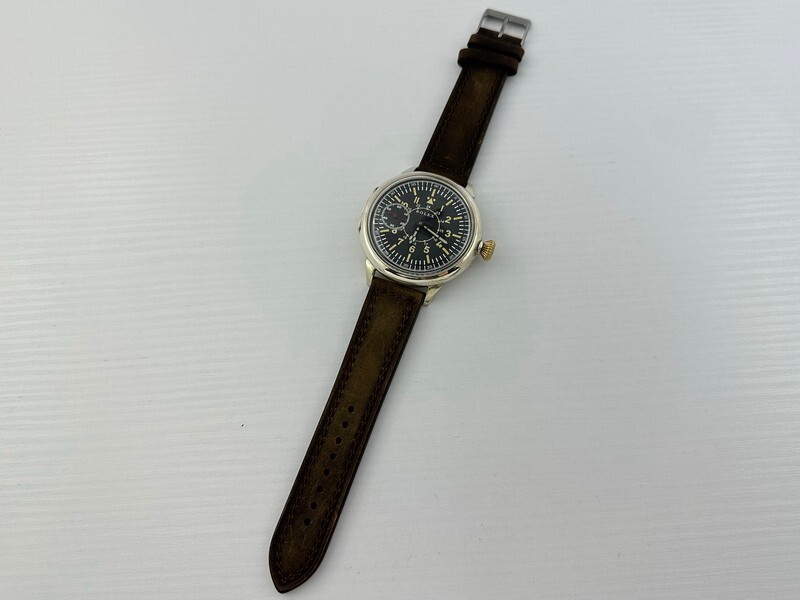 Rolex Laco Aviator Luftwaffe Pilots WWII Vintage Swiss Art Deco Silver ...