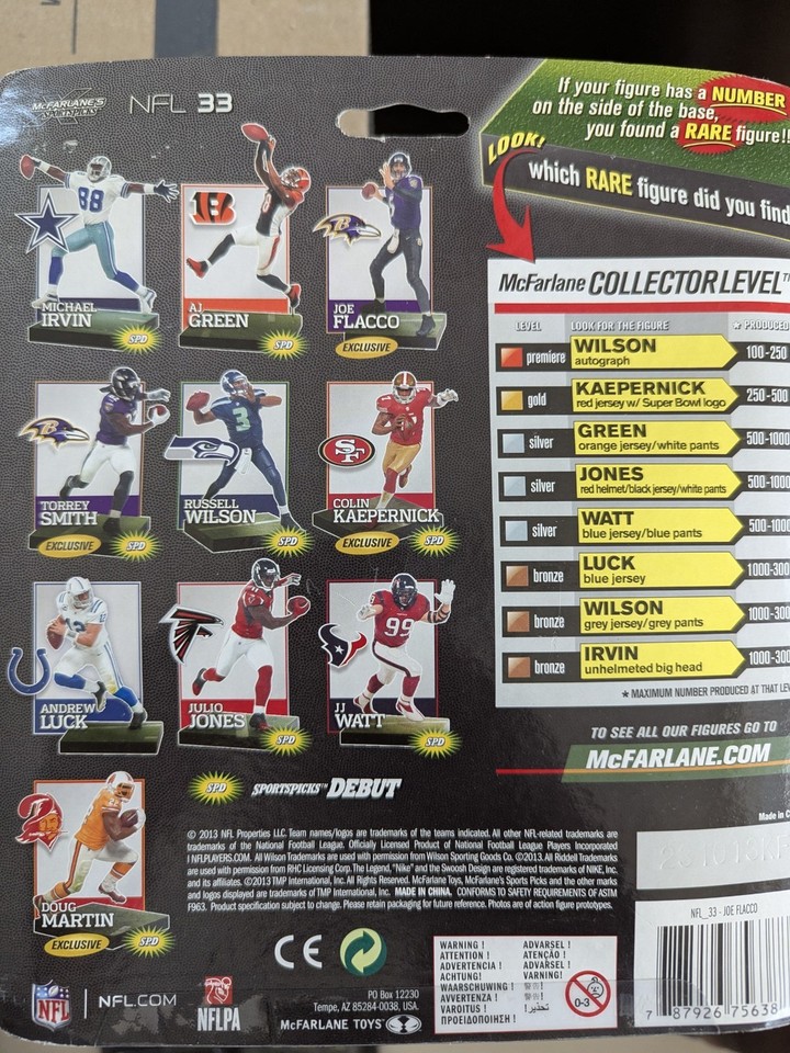 Joe Flacco Baltimore Ravens QB McFarlane NFL Action Figure | eBay