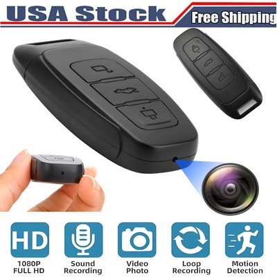 HD 1080P Mini Camera Car Key Fob DVR Motion Detection Camera Video ...