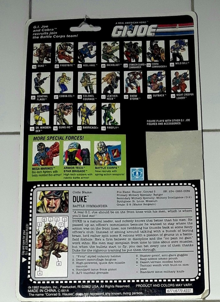 Vintage G.I.Joe DUKE MOC | eBay