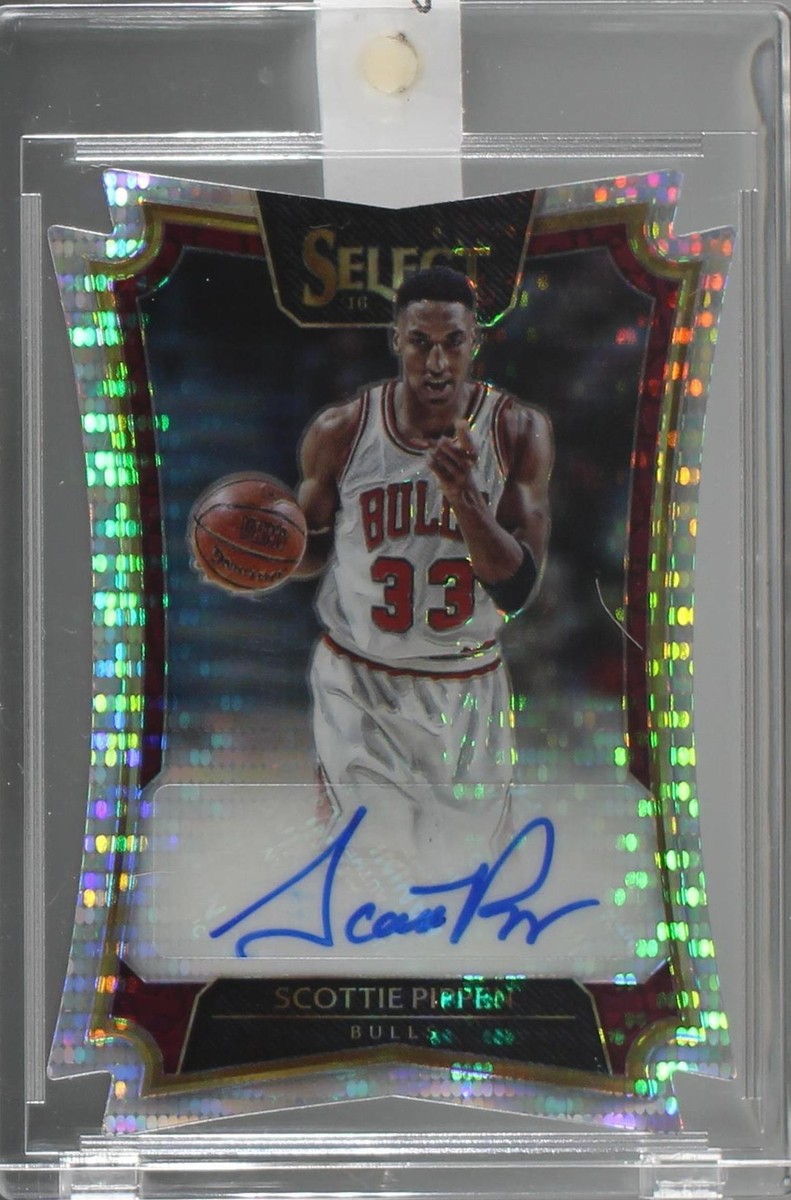 2016-17 Panini Select - Die-Cut Autographs Pulsar #3 Scottie Pippen /35 ...