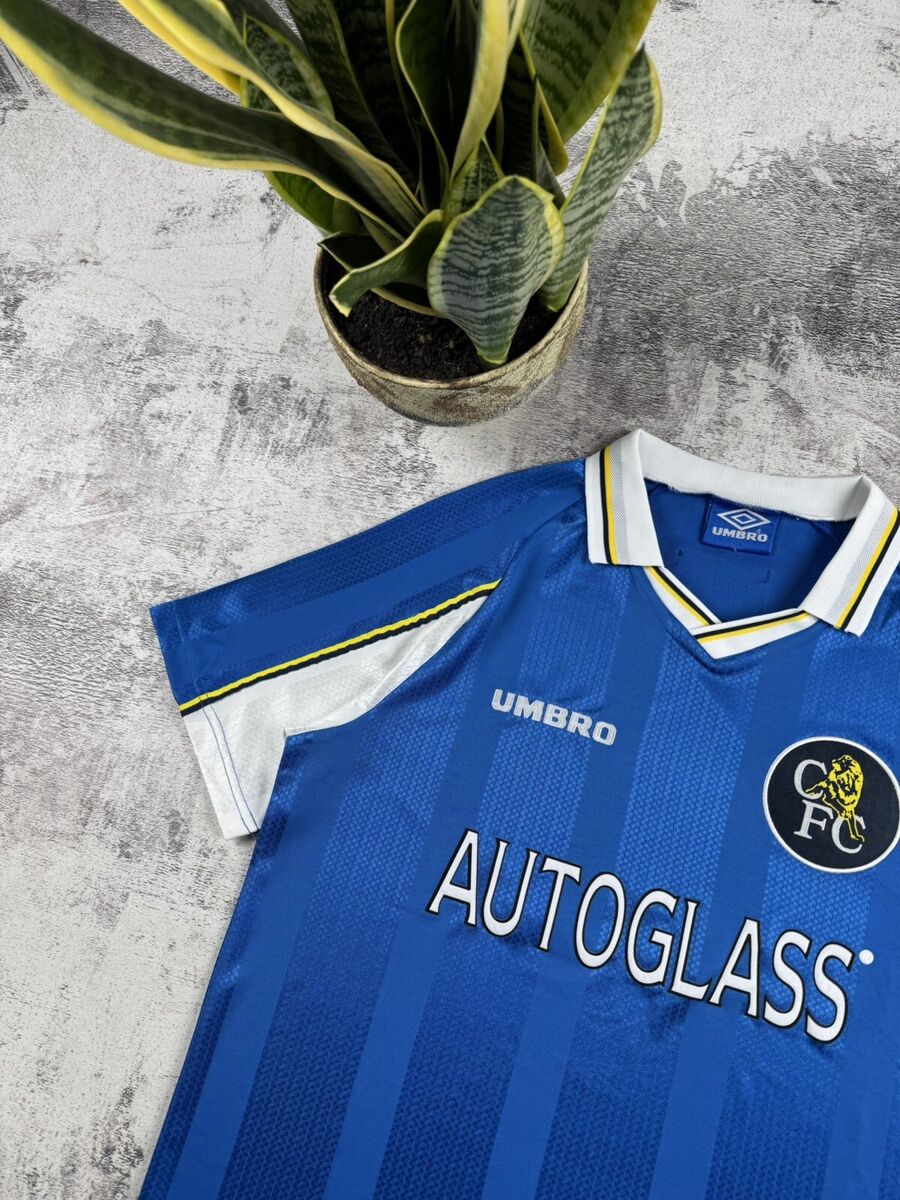 Vintage Umbro Chelsea 1997/1999 Retro Home Soccer Football T Vintage Umbro Chelsea 1997/1999 Retro Home Soccer Football T
