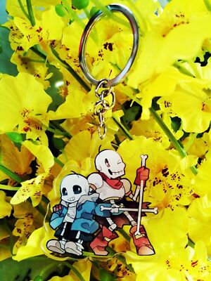 Game Undertale Sans Papyrus Acrylic Keychain Keyring | eBay