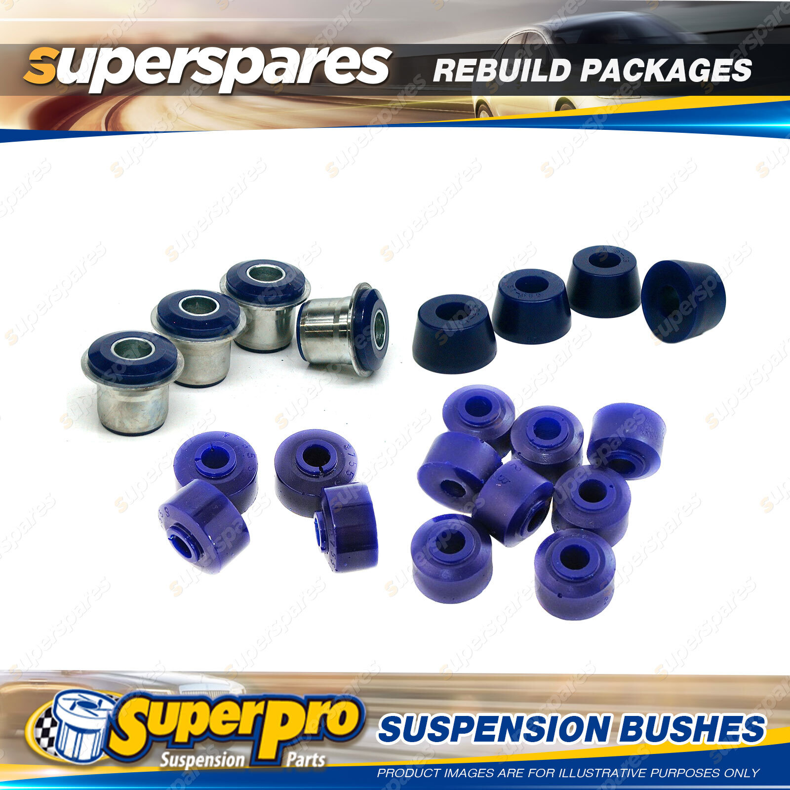 Front SuperPro Suspenison Bush Kit for Toyota Crown MS 55 65 75 85 MS95 ...