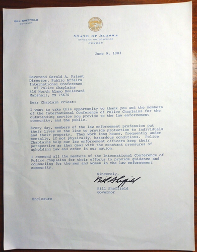 Alaska Governor State Bill Sheffield (1928-2022) Autograph ~Typed ...