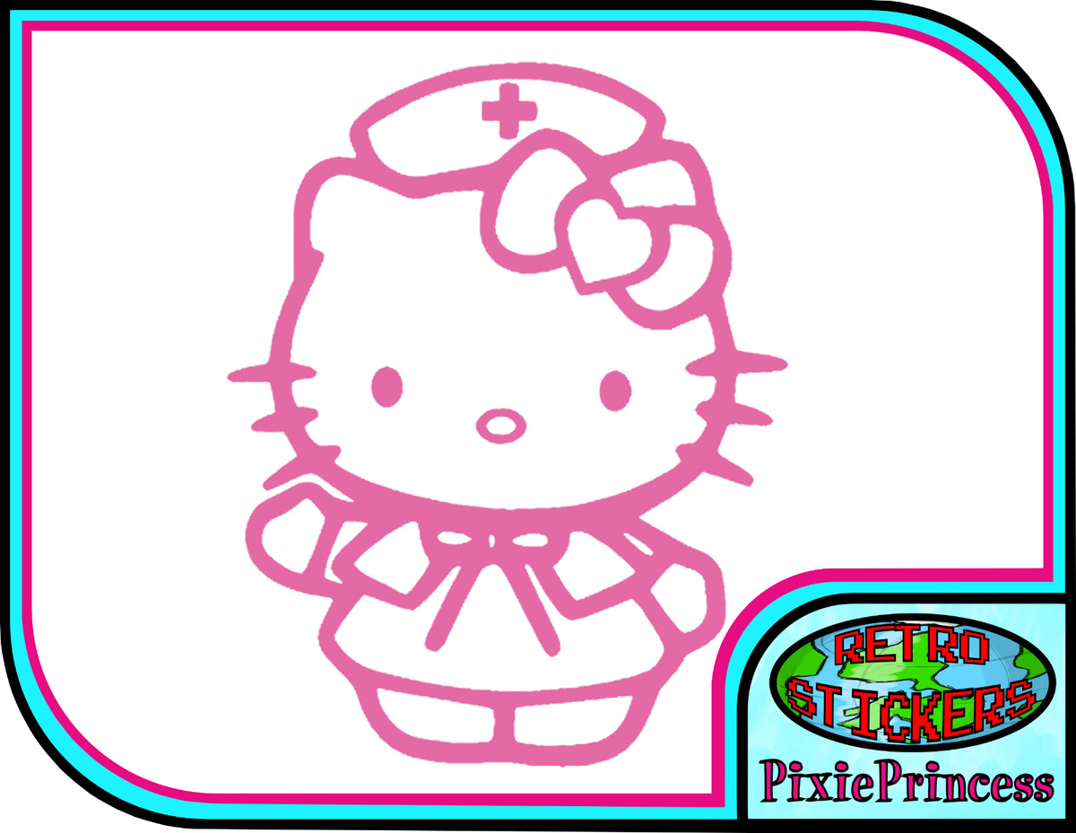Nurse Hello Kitty Decal