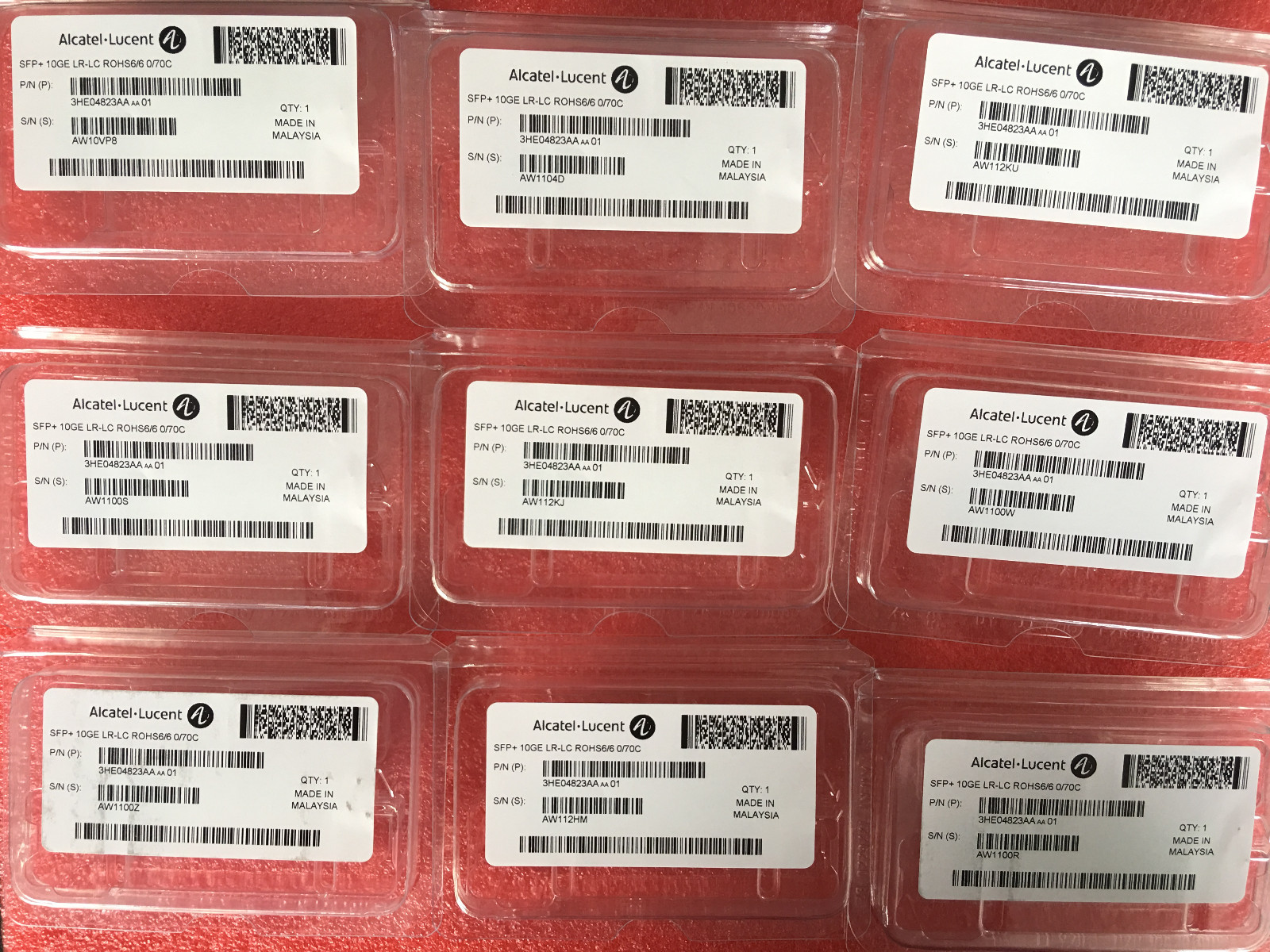 NOKIA 3HE04823AA IPU3ANKEAA SFP+ 10GE LR 10km Alcatel-Lucent | eBay