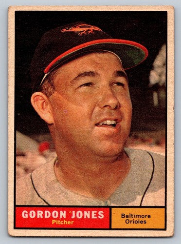 1961 Topps Baseball Gordon Jones #442 Baltimore Orioles VG/EX | eBay