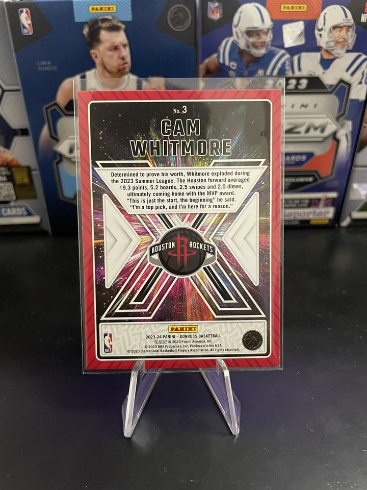 2023-24 Cam Whitmore Panini Donruss Great X-Pectations Rookie Card #3 ...