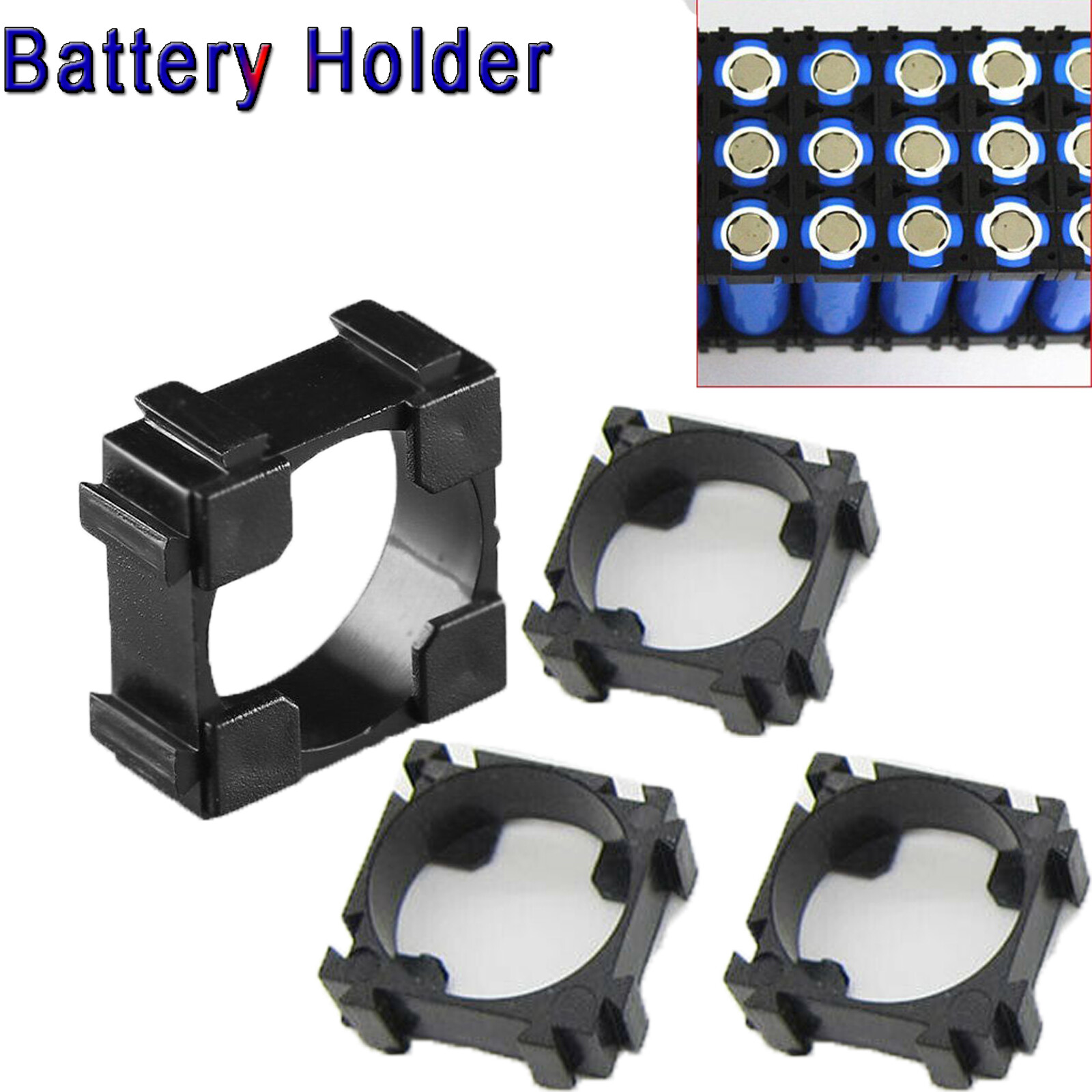 18650 Lithium Battery Holder Spacer Radiating Shell Bracket Plastic ...