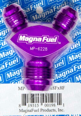 Magnafuel Purple Aluminum 12 An In / 8 An Out Y Block P/N Mp-6228 | eBay