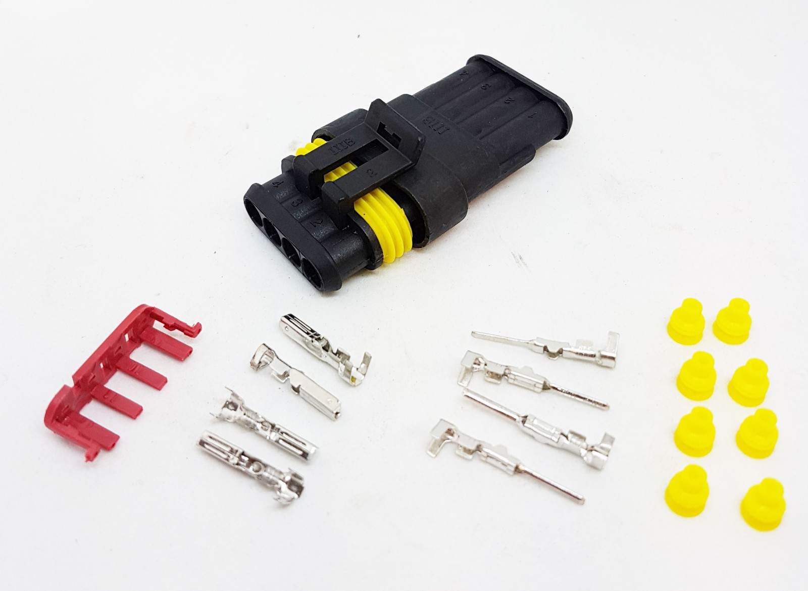 Amp Tyco Connector Kit Superseal Electrical Waterproof Plugs 1 2 3 4 5 ...