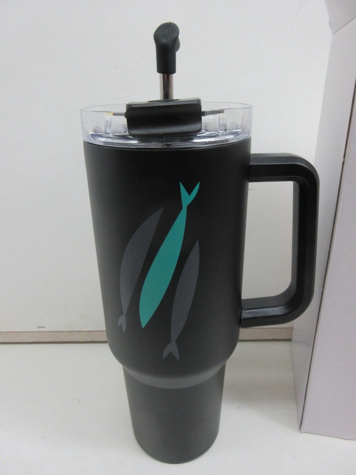 The Chosen 3 Fish Stainless Steel 40 Ounce Tumbler Mug Black Brand New ...