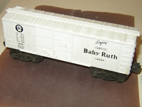 Lionel clean White Baby Ruth Box Car X6014 PRR LN | eBay