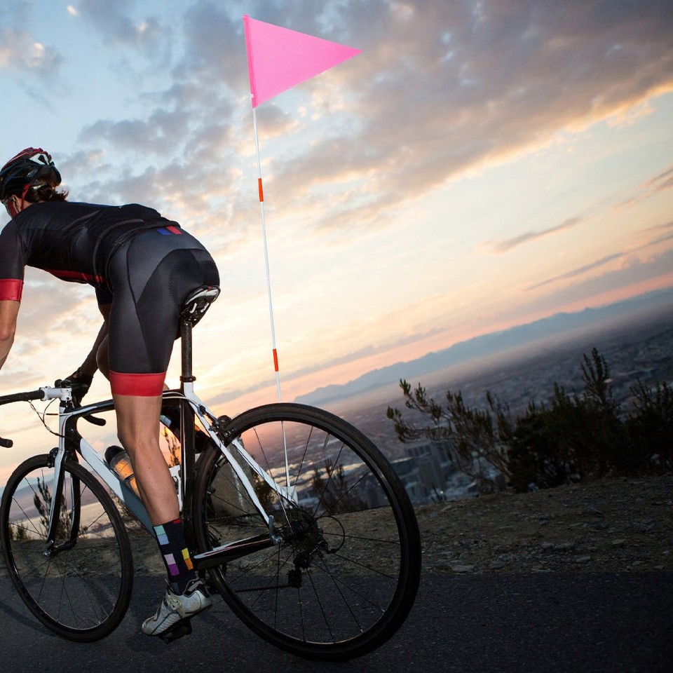 2 Sets Advertising Bicycles Flag Decor Kit Cycling Bike with Pole | eBay Australia