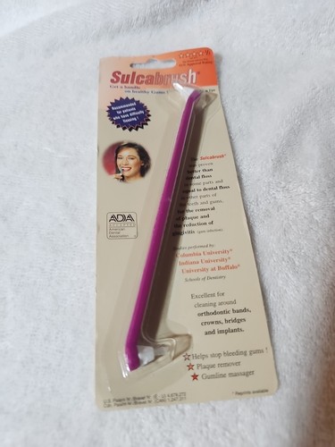 Vintage The Original Sulcabrush Toothbrush / Flosser New In Package | eBay