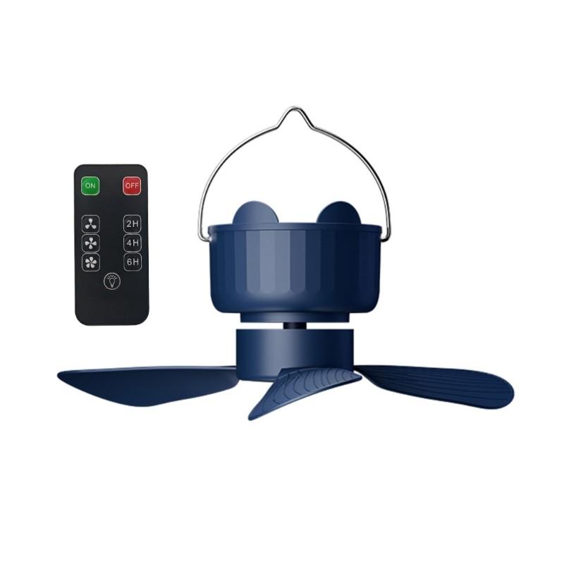 Portable Ceiling Fan USB Powered Quiet Motor Remote Operated Indoor ...