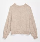 NWT Women’s Ann Taylor LOFT Pink Oatmeal Heather Shimmer Sweater ...