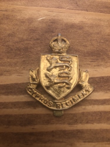 British Cyprus Regiment Insignia Cap Badge Brass | eBay
