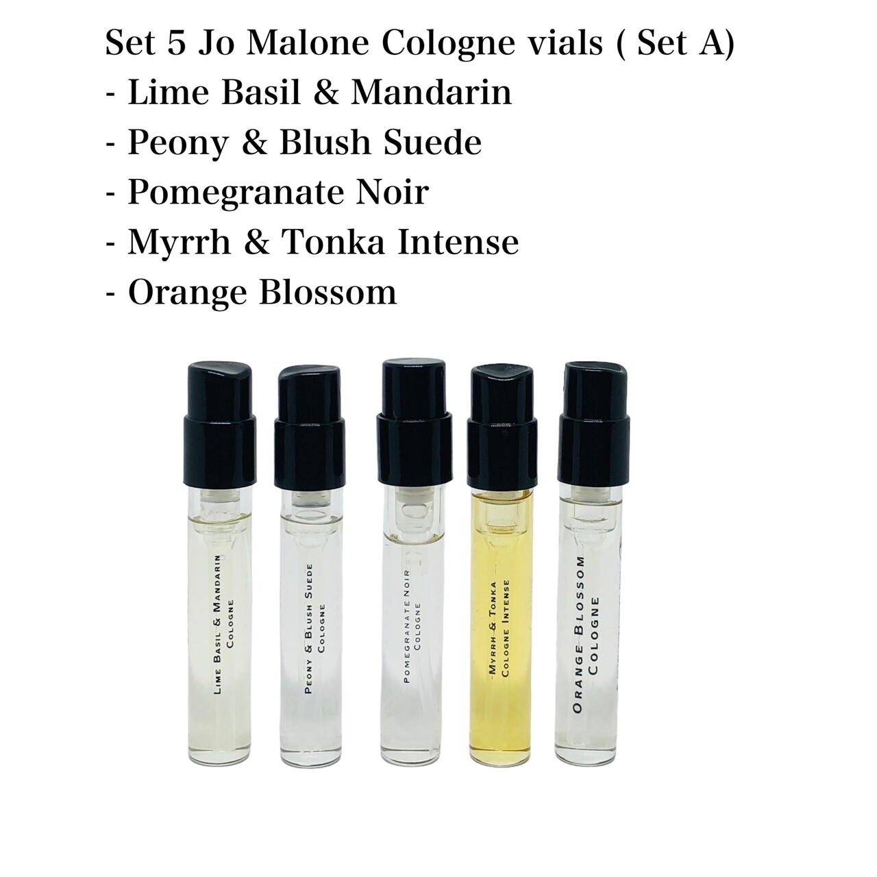 Jo Malone Perfume Sample Vials .05oz/1.5ml - Choose Your Scent Combined ...
