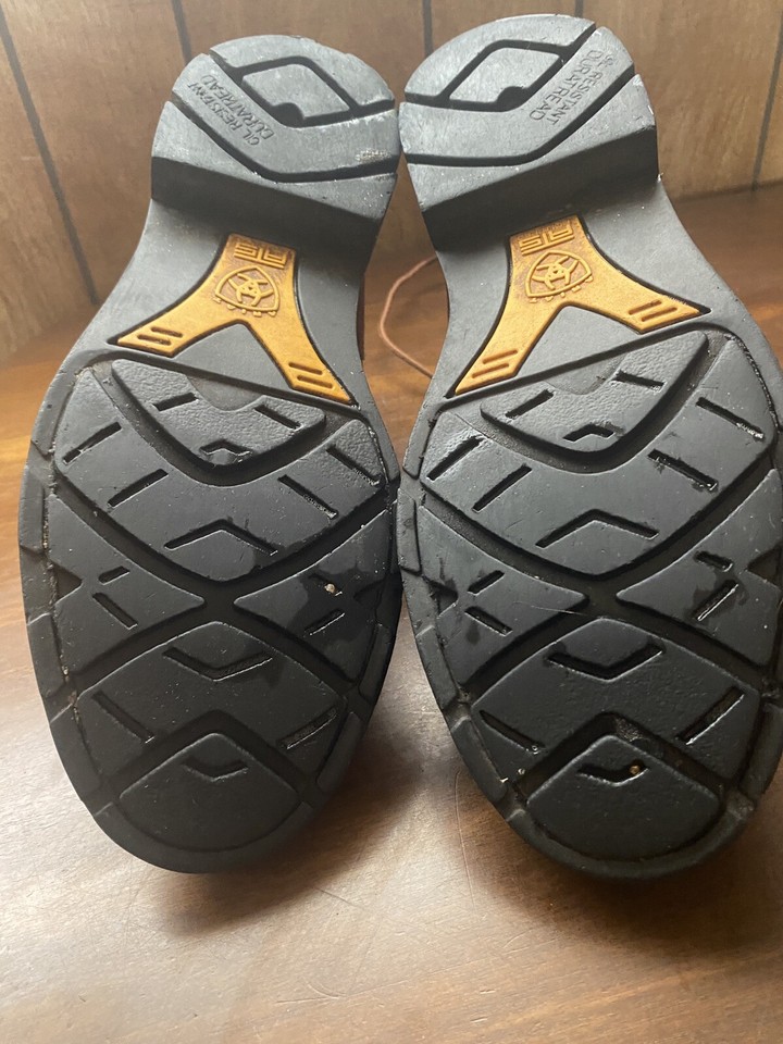 Womens Ariat ATS Technology Lace Up Boots Size 10B Brown Leather Style ...