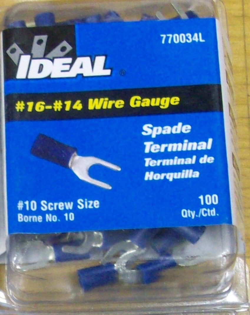 Ideal Spade Terminal Blue, 770034L, 100 pk, Lot of 1 783250569915| eBay