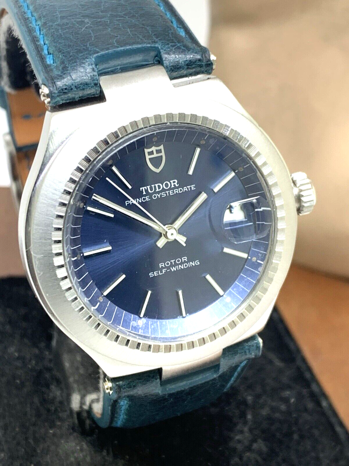 Tudor Mens Watch 9101/0 Vintage Prince Oysterdate Swiss Automatic Blue ...