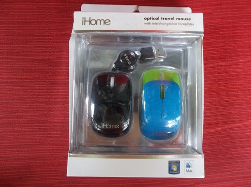iHome Optical Travel Mouse with Interchangeable Faceplates NEW IN BOX ...