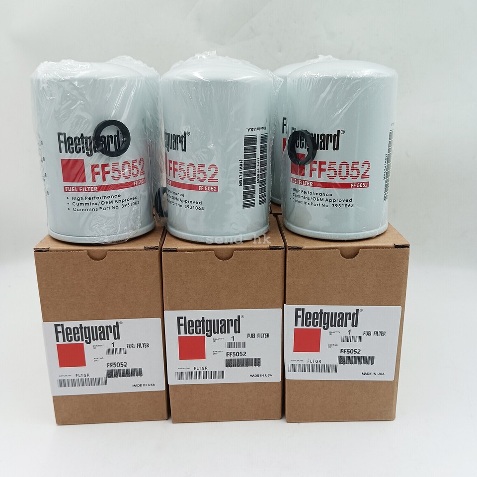 6PCS FF5052 Fuel Filter For Cummins Fleetguard FF42000 4990879 BF788 ...