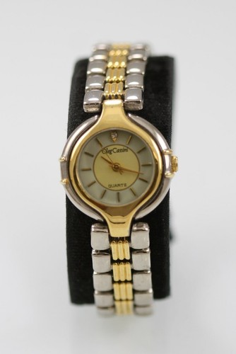 Oleg Cassini Watch Women Silver Gold Stainless St WR Battery Gray Beige ...