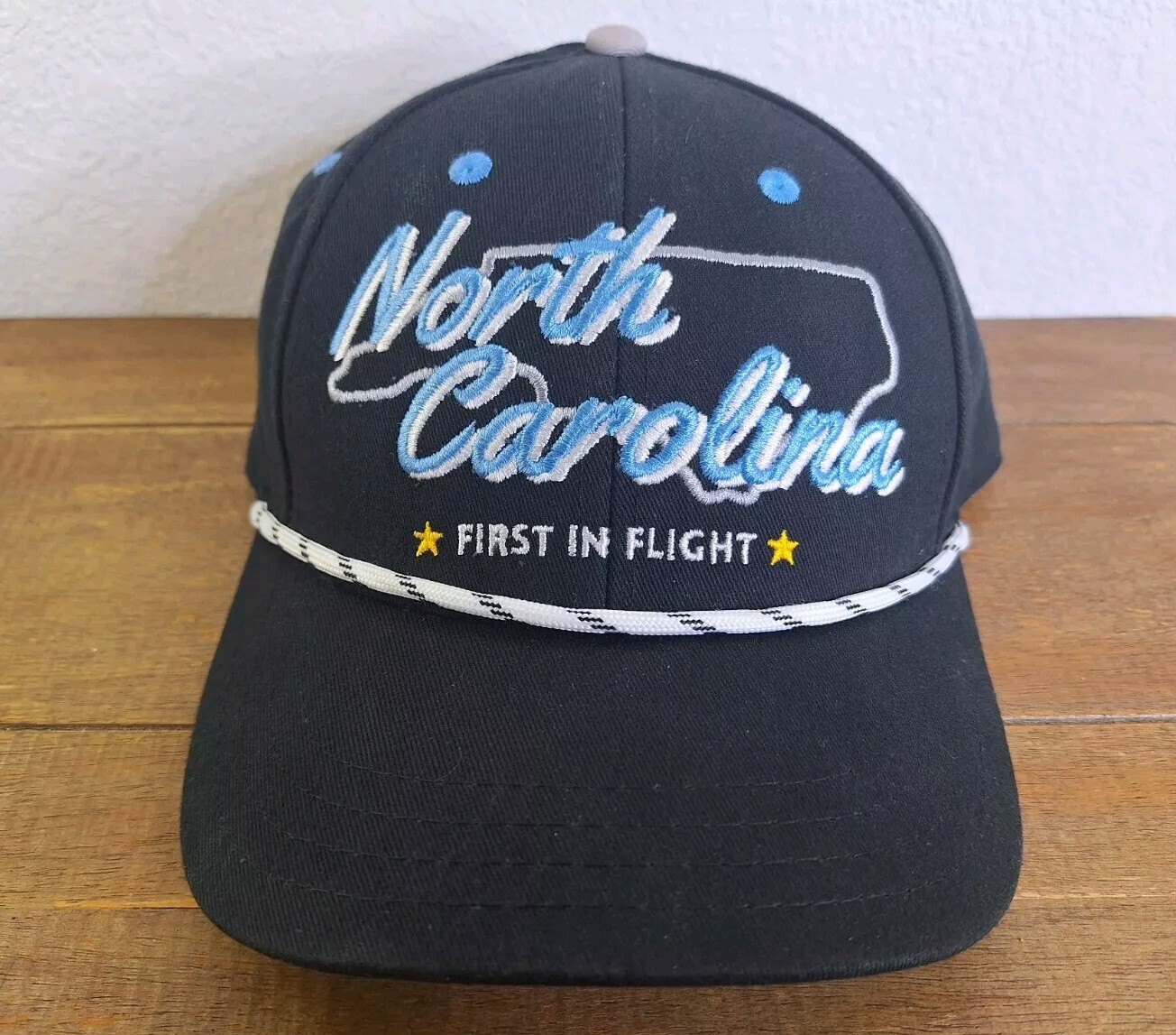 North Carolina "First In Flight" Black Vintage Look S… - Gem