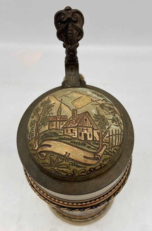 Merkelbach and Wick Character Lidded Beer Stein Germany late 1800s ...