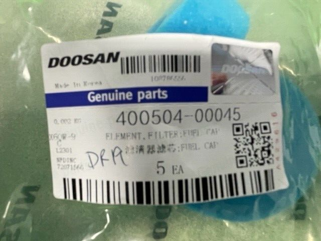 DOOSAN FUEL CAP PART #400504-00045 see equipment list in description ...