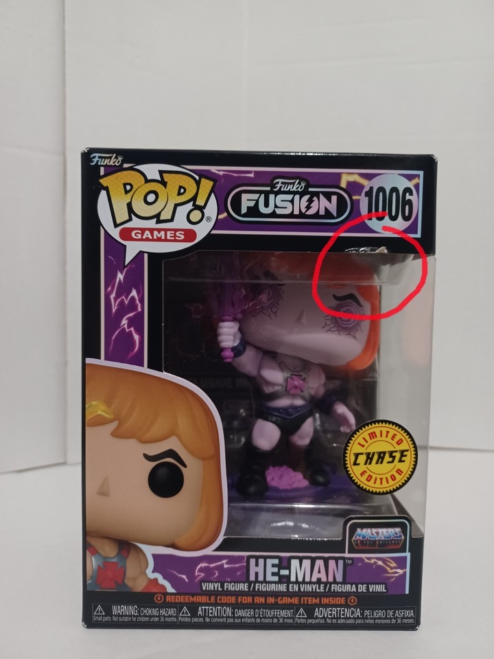 Funko Pop! Games Fusion: Masters Of The Universe: He-Man (Chase) Damage ...
