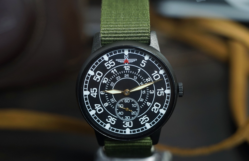 Pilot Victory POBEDA Aircraft Men's Watch Soviet Military Wings Wrist ...