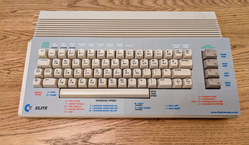 Elite - Keyboard Overlay - Commodore 64 | eBay