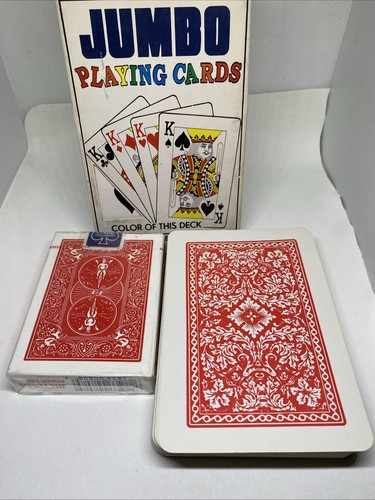 JUMBO PLAYING CARDS (red Color Of Deck) | eBay