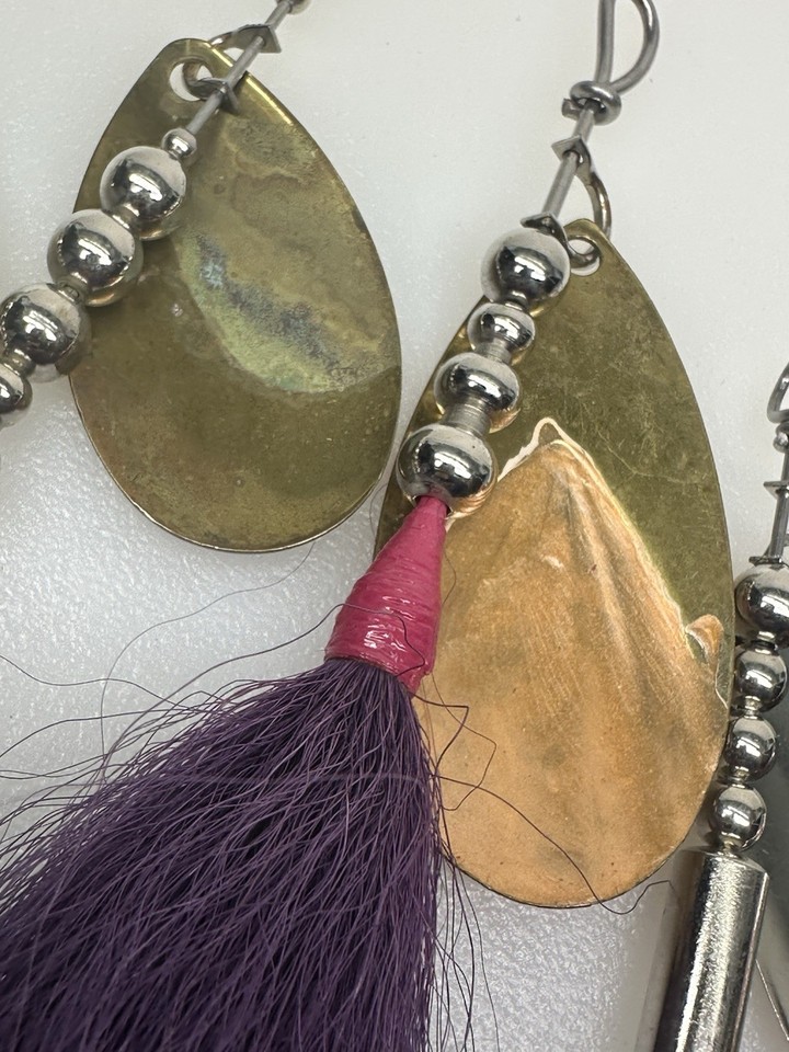 Musky Bucktail Lot - 9 Total - George Wahl Eagle Tail, Rizzo Llungen ...